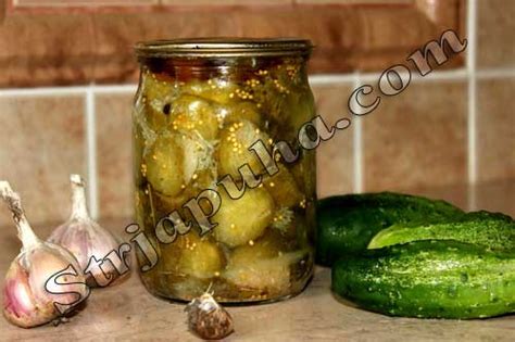 Огурцы кружочками острые маринованные в банках
