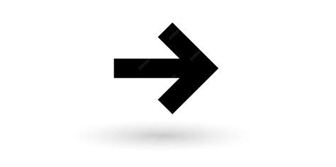 Premium Vector Arrow Pointing Right Direction Vector Illustration
