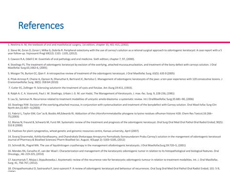 Carnoys Solution As A Surgical Medicament In The Treatment Of