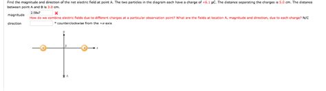 Solved Find The Magnitude And Direction Of The Net Electric