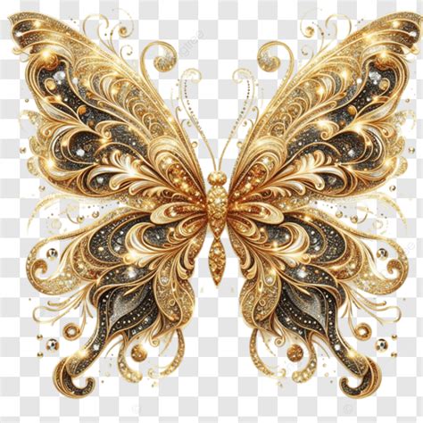 3d 투명한 배경에 격리된 날개에 반짝이는 불빛이 있는 나비를 가까이서 보세요 날개에 반짝이는 빛이 있는 나비가 투명한 배경에 고립되어 있다 3d 투명한 배경에 격리된