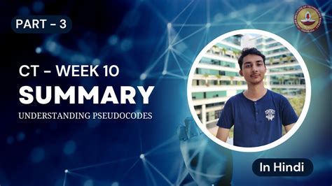 computational thinking week 10 summary pseudocode iit madras online