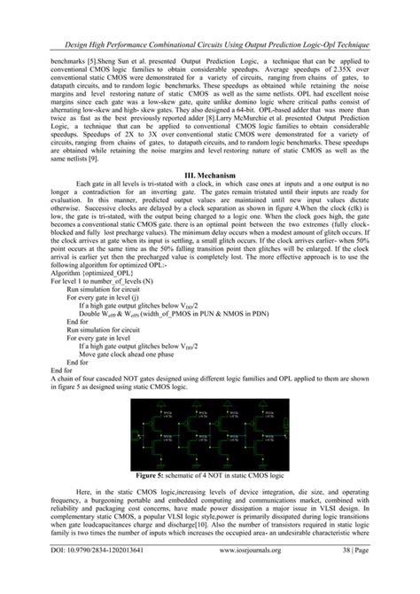 Design High Performance Combinational Circuits Using Output Prediction Logic Opl Technique Pdf