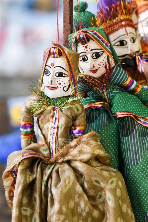 Indian Handmade String Puppets Of Rajasthan India Stock Image Image