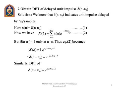 Discrete Fourier Transform Pptx
