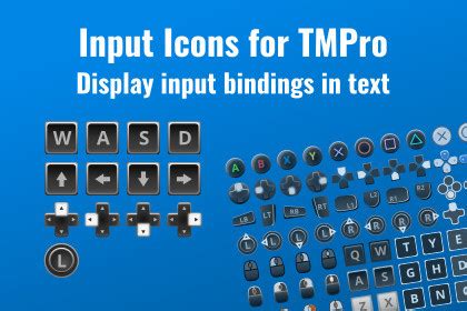 Input Icons For TMPro Game Content Shopper Unity Asset Store Sales And Price Drops