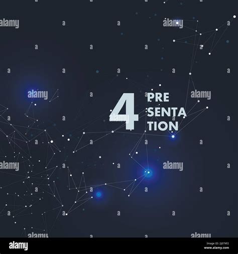 Abstract Connection Digital Polygon Space Connecting Dots And Lines