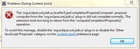 Problems During Content Assistant In Eclipse Stack Overflow