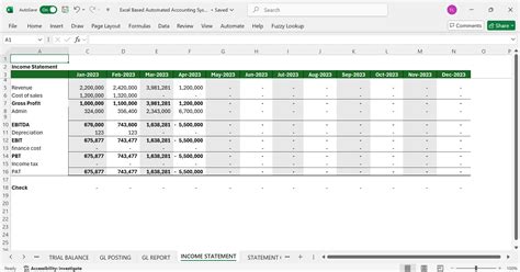 excel based automated accounting system eloquens