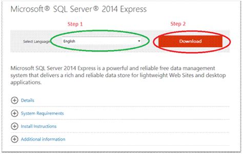 Installation Of Sql Server 2014 Express Step By Step