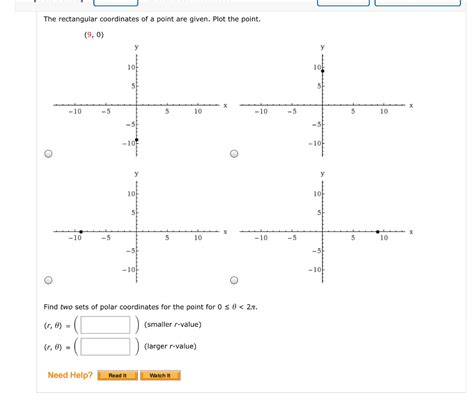 solved the rectangular coordinates of a point are given