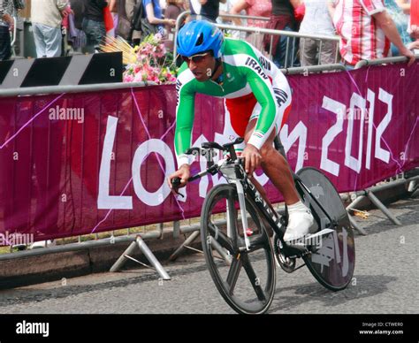 London 2012 Olympics Mens Cycling Time Trial Haghi Alireza Iran