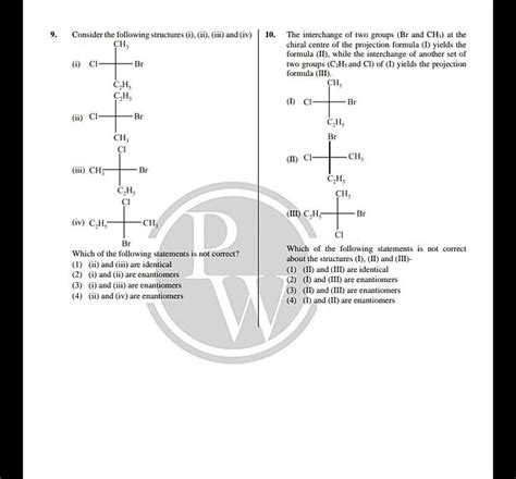 Chiral Centre Of The Projection Formula I Yields The Formula Ii Whil