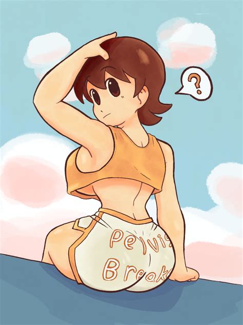 Rule 34 1girls Aioi Yuuko Ass Ass Ass Focus Back View Brown Eyes Brown Hair Confused Dozo