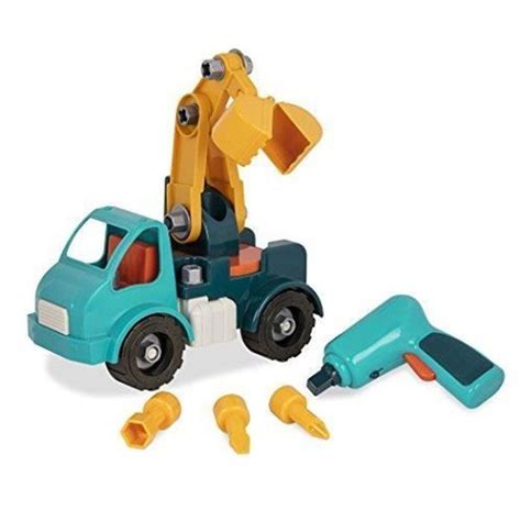 Battat A Take Apart Crane Truck A Toy Vehicle Assembly Playset With