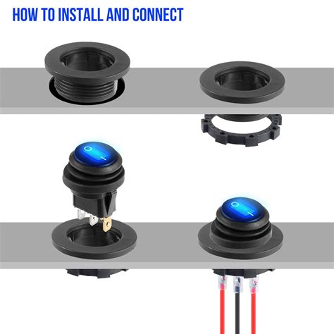 12 Volt Toggle Switch Waterproof 2 Pcs Blue Led Nepal Ubuy