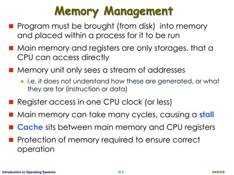 Operating Systems Part Iii Memory Management Pdf Operating Systems Computer Software And
