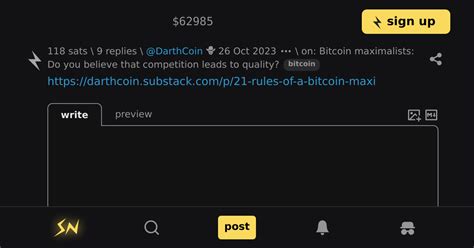 Reply On Bitcoin Maximalists Do You Believe That Competition Leads To Quality Stacker News