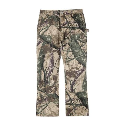 wiaofellas high street leaf camouflage logging pants for men straight