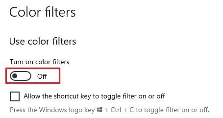 How To Enable Color Filters In Windows Micro Center