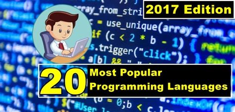 Top 20 Most Popular Programming Languages In 2017 Techworm