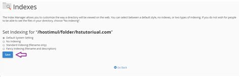 how to use index manager in cpanel cpanel