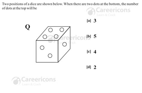 Cubes And Dice Non Verbal MCQ Test Online Quiz PDF