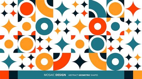 Premium Vector Abstract Flat Colorful Mosaic Background