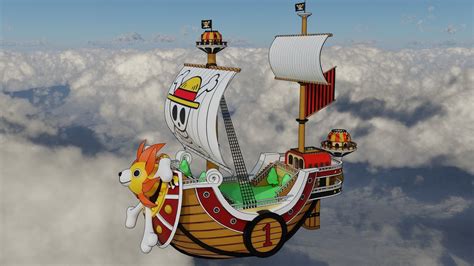 3d Model Sunny One Piece Ship Vr Ar Low Poly Cgtrader