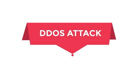 Ddos Attack Button Web Banner Templates Vector Illustration 24606713