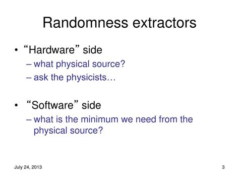 Ppt Algebraic Constructions Of Randomness Extractors Powerpoint