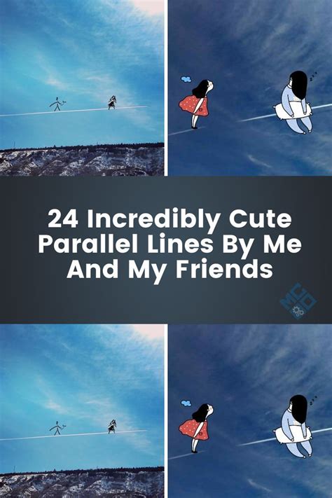 24 Incredibly Cute Parallel Lines By Me And My Friends Digital Art Photography Digital Art