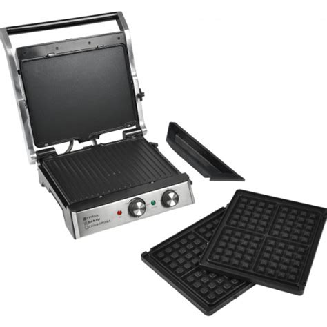 Электрический гриль GFGRIL GF-180 3 IN 1 WAFFLE & GRILL & GRIDDLE ...