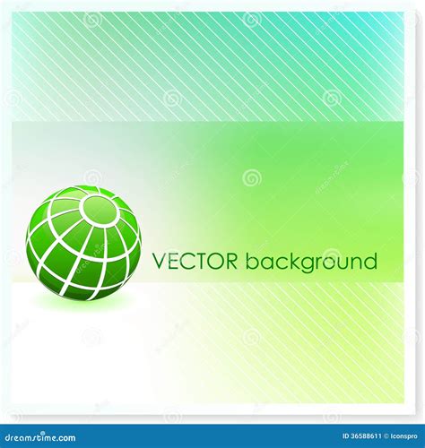 Globe On Vector Background Stock Illustration Illustration Of