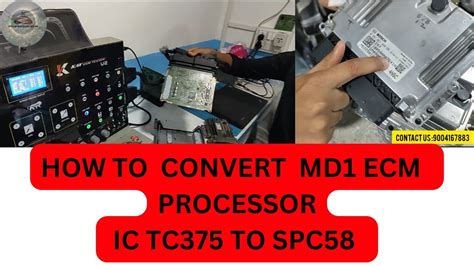 How To Convert Md1 Ecm Processor Ic Tc375 To Spc58 Tc375 Spc58 Md1