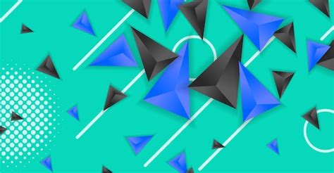 Premium Vector Abstract Composition Background Of Triangle