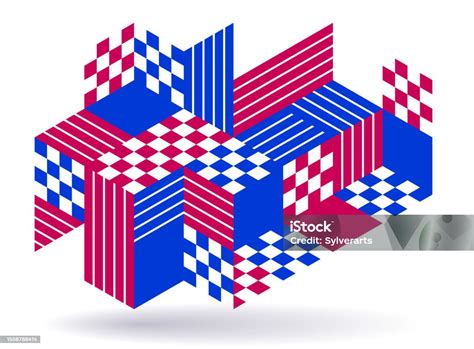 3d 아이소메트릭 입방체 디자인 벡터 기하학적 추상 배경 현대 도시 추상화 테마 건설 건물 및 블록은 모양 다각형 스타일처럼 보입니다 0명에 대한 스톡 벡터 아트 및 기타
