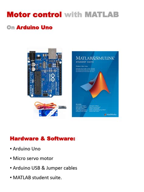 Motor Control With Matlab Using Arduino Uno Pdf Arduino Matlab
