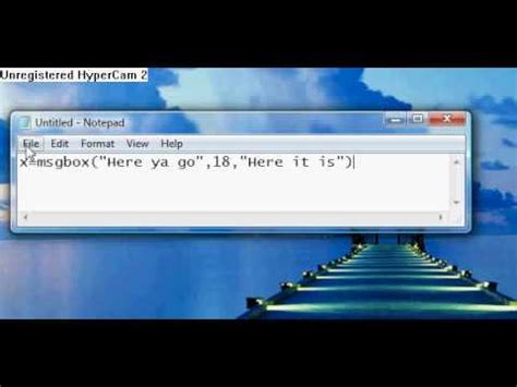 How To Make A Vbs File YouTube