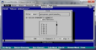 Pengertian Qbasic Dan Cara Menjalankannya