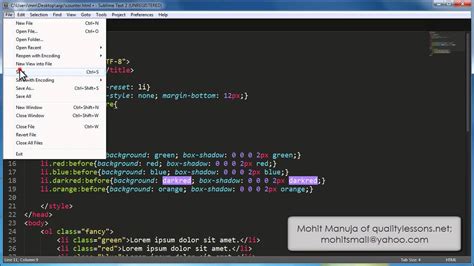 Css Counters You Will Love This Multicolored List Youtube