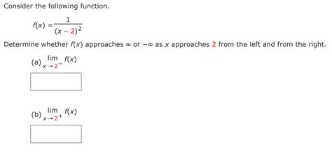 Solved Consider The Following Function F X X2 21 Chegg Com