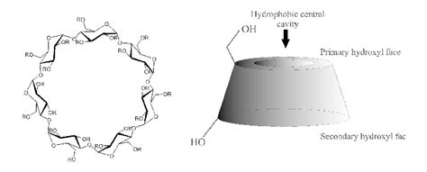 The Chemical Structure Of B Cyclodextrin R H Download Scientific