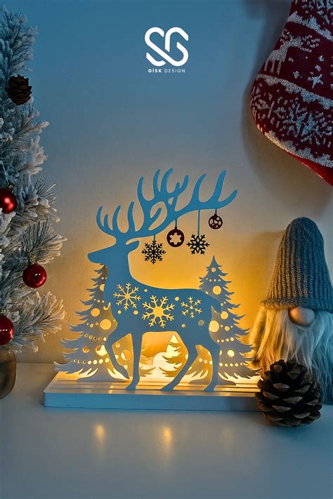 Gsk Yılbaşı Geyik Siluetli Mumluk Dekor Christmas Decor Fiyatı Yorumları