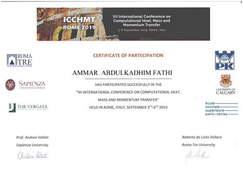 Pdf Xii International Conference On Computational Heat Mass And Momentum Transfer Rome 2019