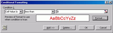 Excel Technique Conditional Formatting Nrich