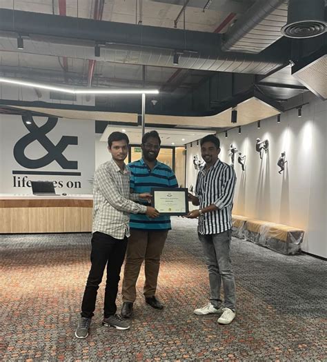 abbas shaik on linkedin feeling proud for being a part of the “team of