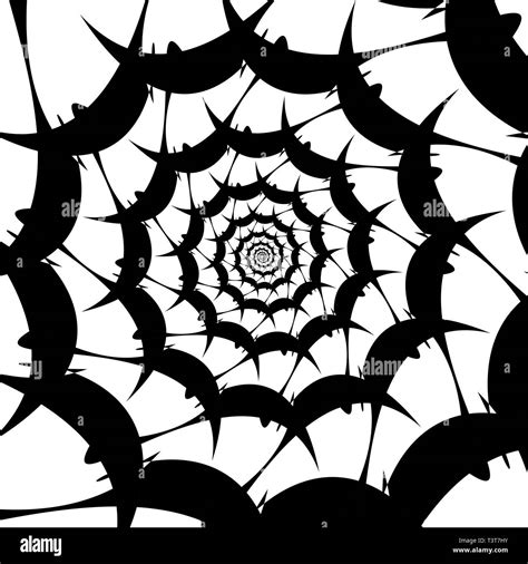 Vector Spiral On White Background Hypnosis Effect Abstract Pattern
