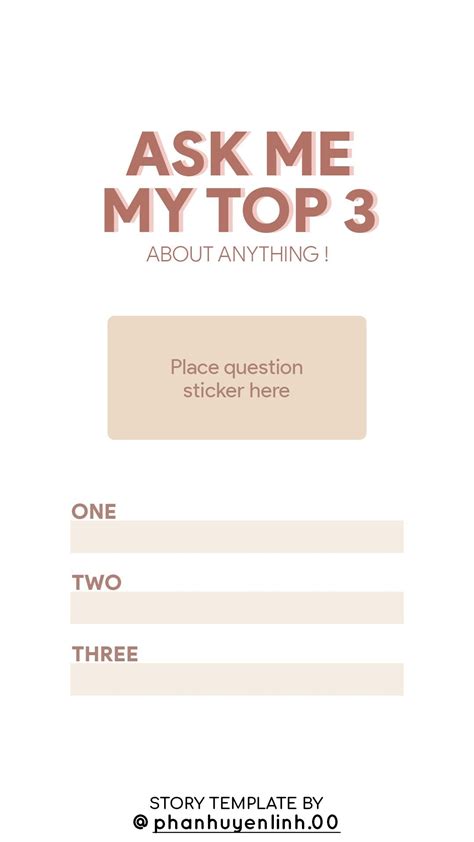 Ask Me My Top 3