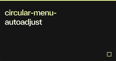 Circular Menu Autoadjust Codesandbox Circular Menu Autoadjust Codesandbox
